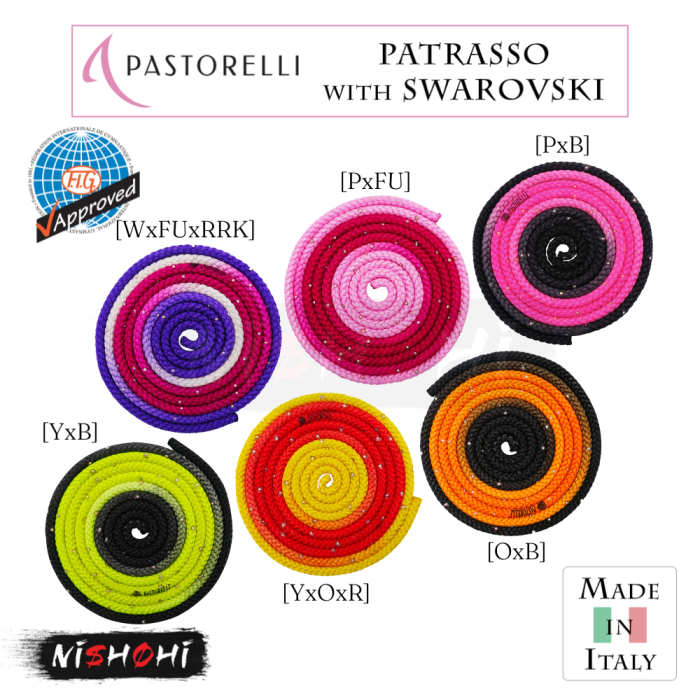 PASTORELLI Rhythmic Gymnastics | Patrasso Multicolor Swarovski Rope ...