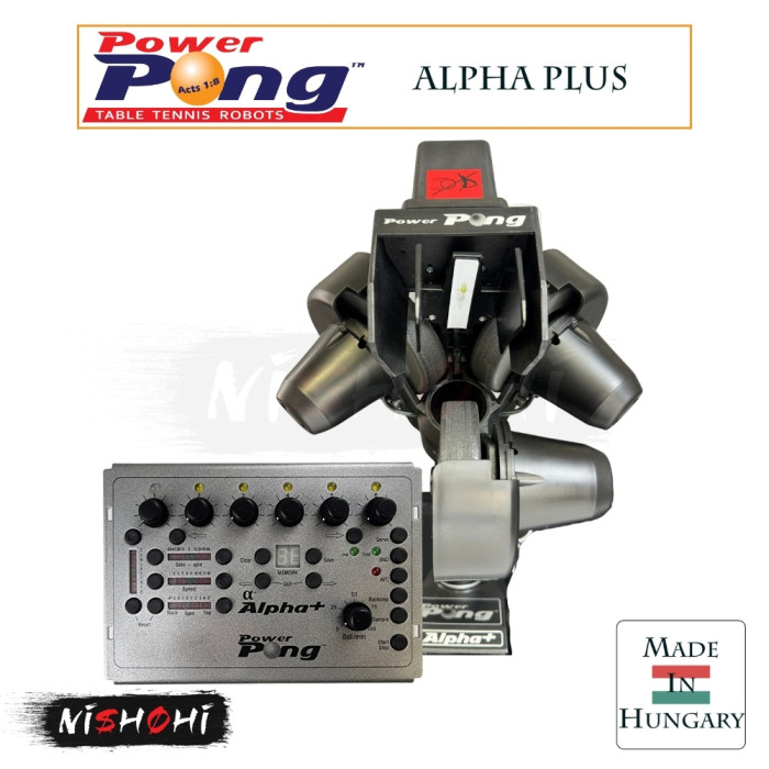 POWER PONG [ALPHA PLUS] Table Tennis Robot | Nishohi Japan