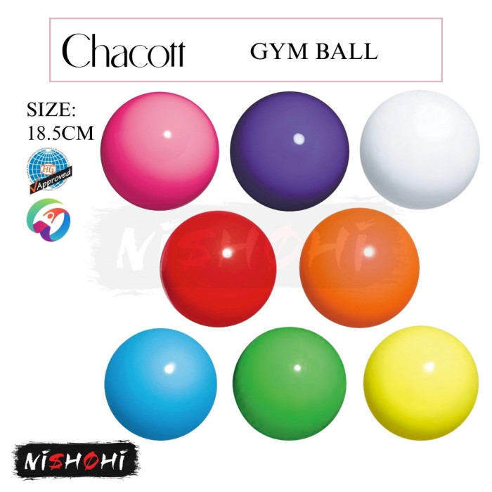 CHACOTT Rhythmic Gymnastics | Gym Ball [18.5 cm - FIG] | Nishohi