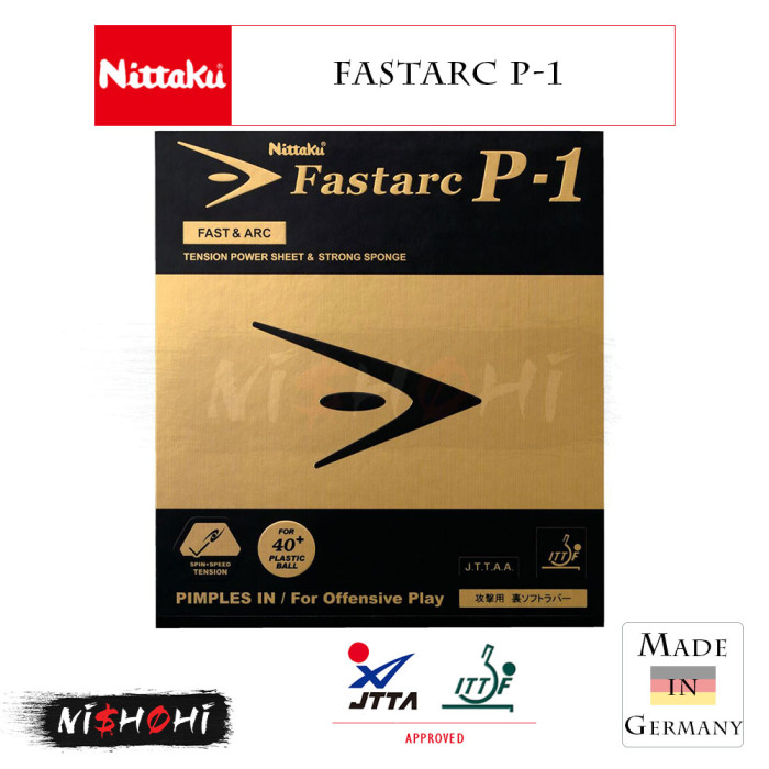 NITTAKU [FASTARC P-1] Table Tennis Rubber | Nishohi Japan
