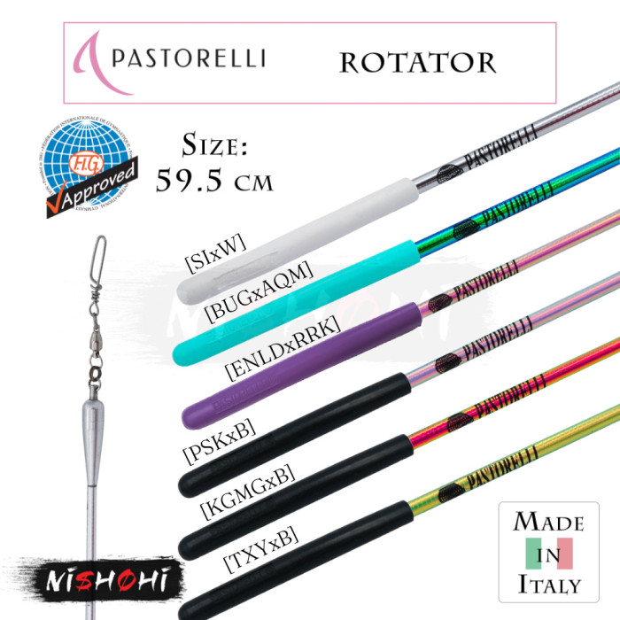 PASTORELLI Rhythmic Gymnastics | Rotator Stick - 59.5cm - FIG | NISHOHI