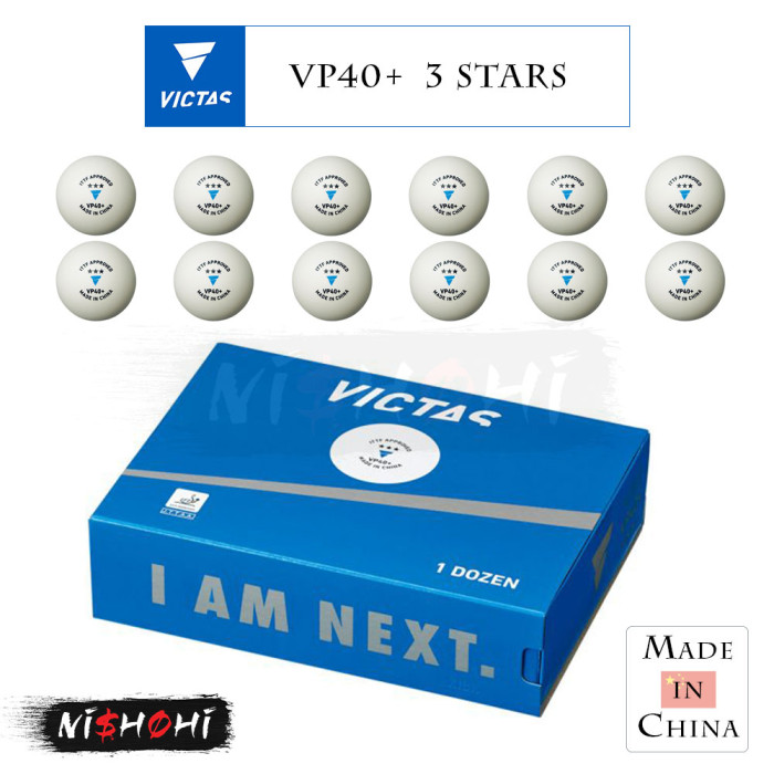 ヴィクタス (VICTAS) [VP40+ 3スター 1ダース入] 卓球ボール | NISHOHI JAPAN