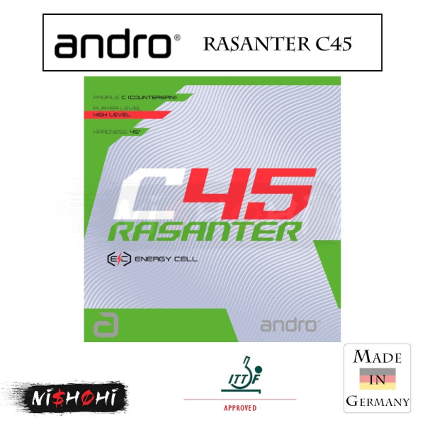 ANDRO [RASANTER C48] Table Tennis Rubber | Nishohi Japan