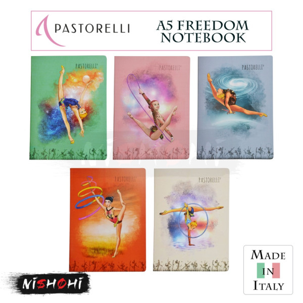 PASTORELLI Rhythmic Gymnastics | A5 Logo Notebook | NISHOHI