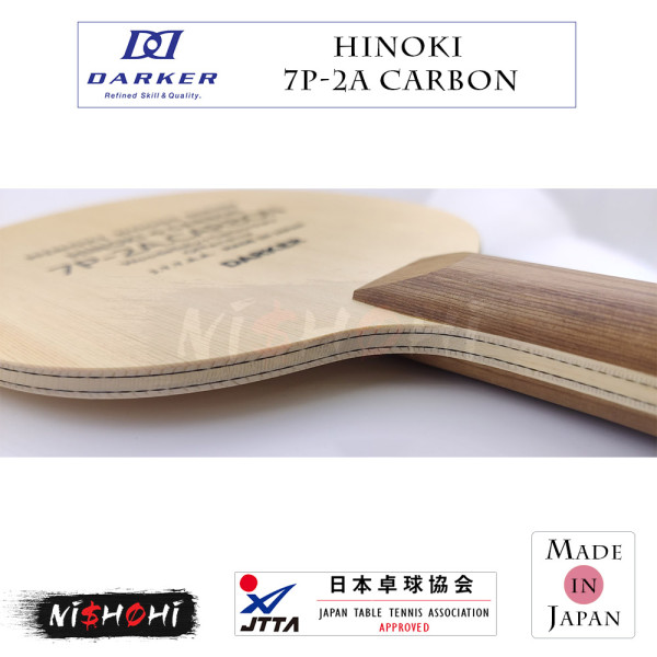 DARKER [HINOKI 7P-2A] Table Tennis Blade 7P-2A | Nishohi Japan