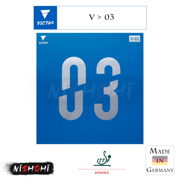 VICTAS [V>15 Sticky] Table Tennis Rubber | Nishohi Japan
